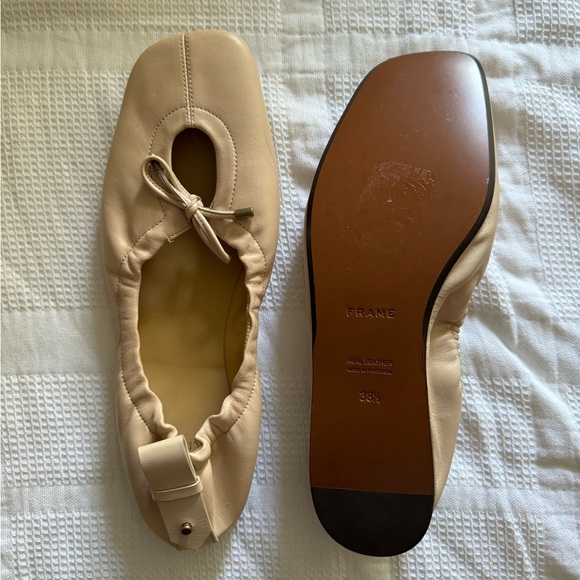 Frame Denim | Shoes | Frame Le Sunset Square Toe Ballet Flat | Poshmark